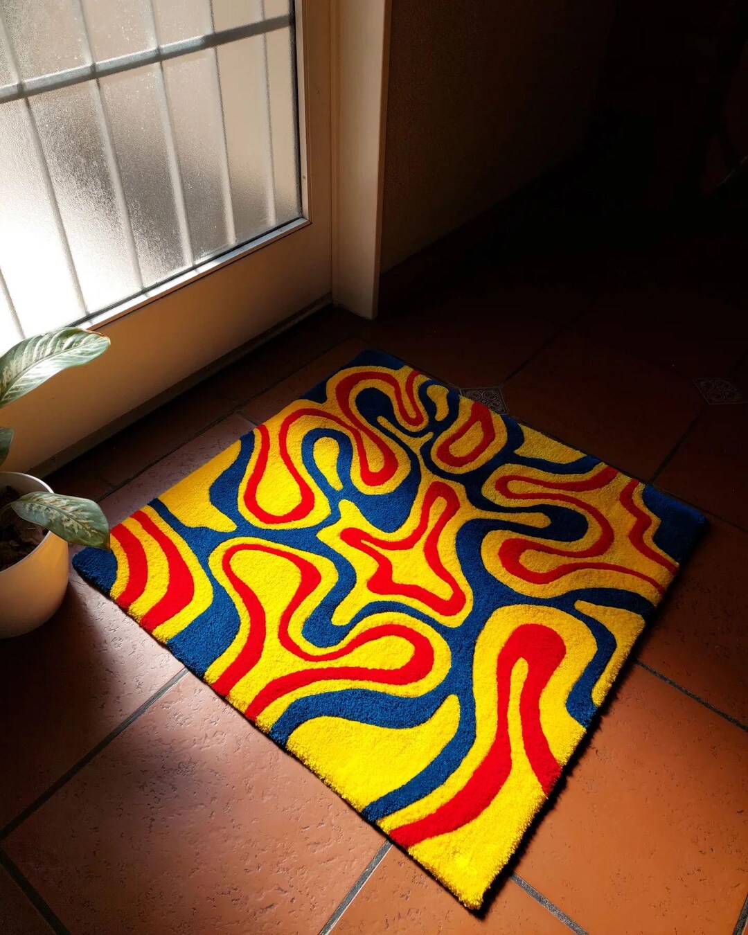 Hand-tufted New Zealand Wool Rug: Modern Abstract Multicolor Design - Etsy