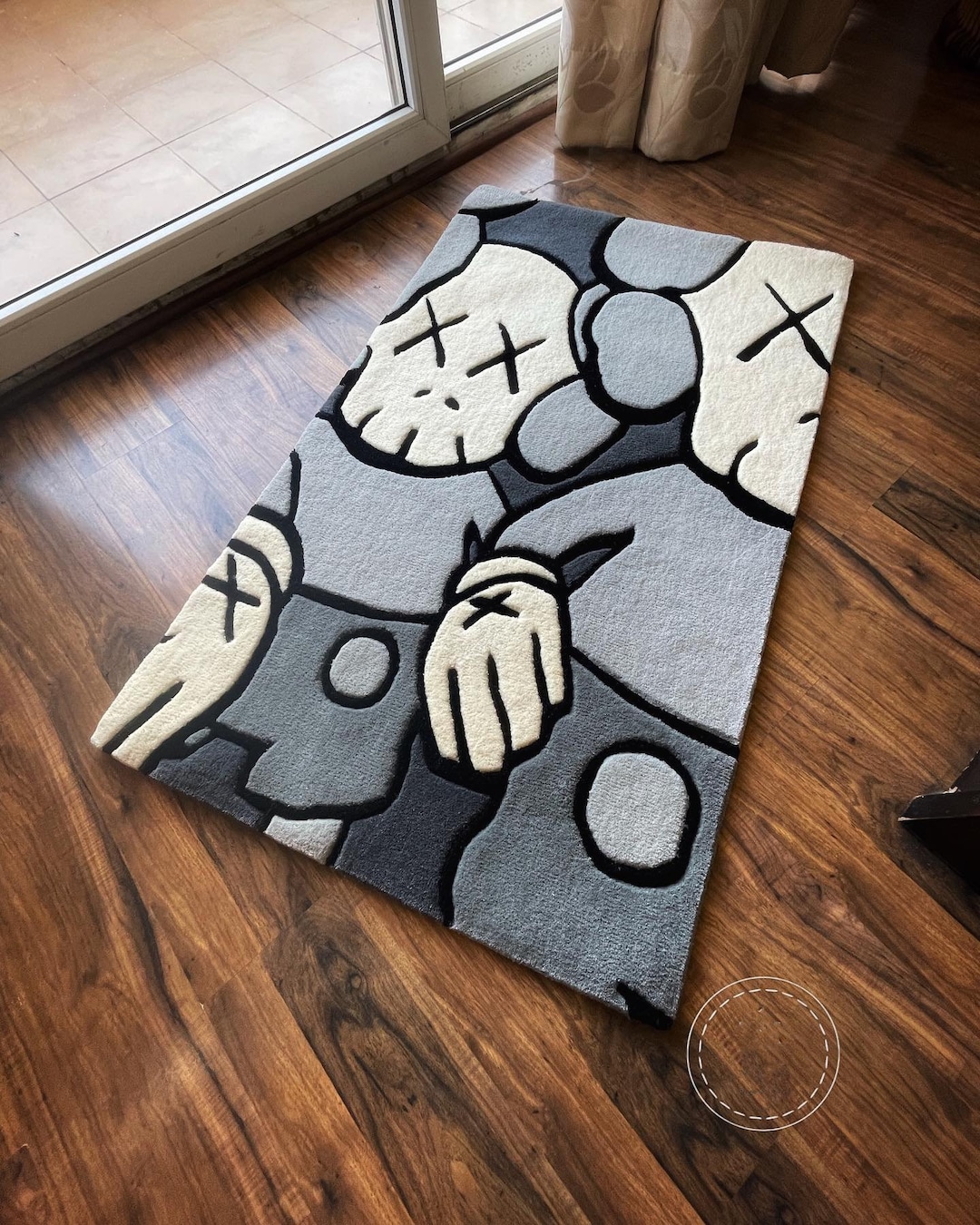 Kaws Rug,hand Tufted Kaws Carpet,handmade 100% Wool Tufted Rugs ...