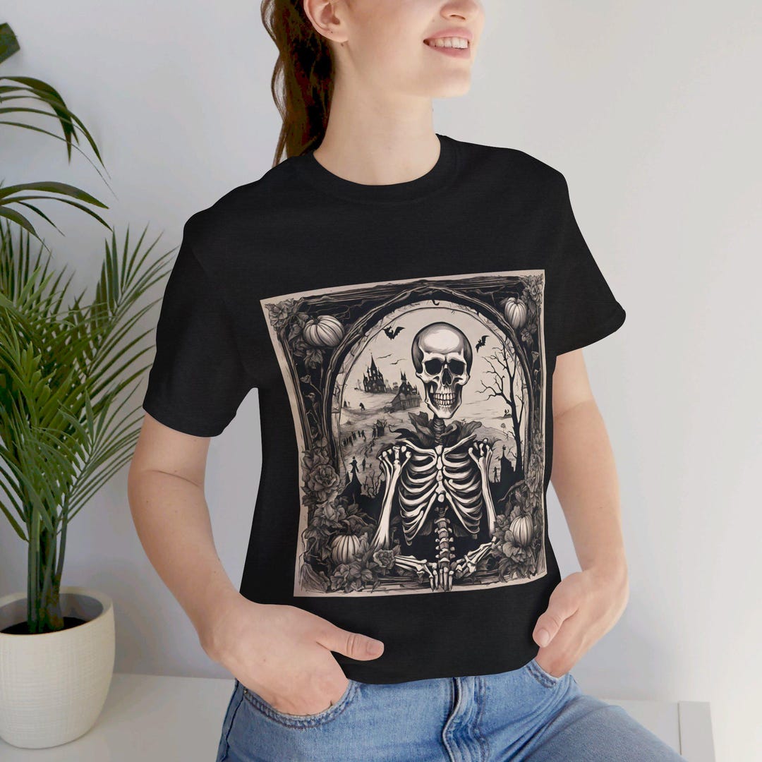 Vintage Inspired Skeleton Tee - Etsy