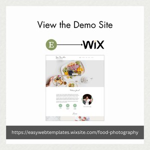 Wix Theme Designs for Food Photographer Wix Webdesign Wix Website ...