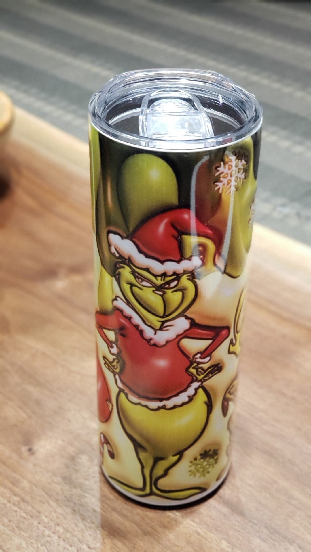 Tumbler Puffy Grinch - Etsy