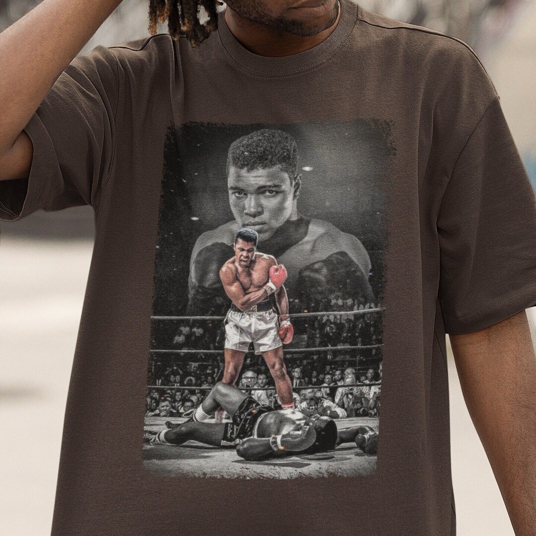 Muhammad Ali Standing Over Liston Boxing Shirt - Etsy