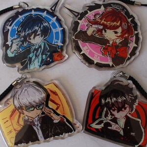 Persona Acrylic Charms Makoto, Kotone, Yu, Ren/joker Keychain ...