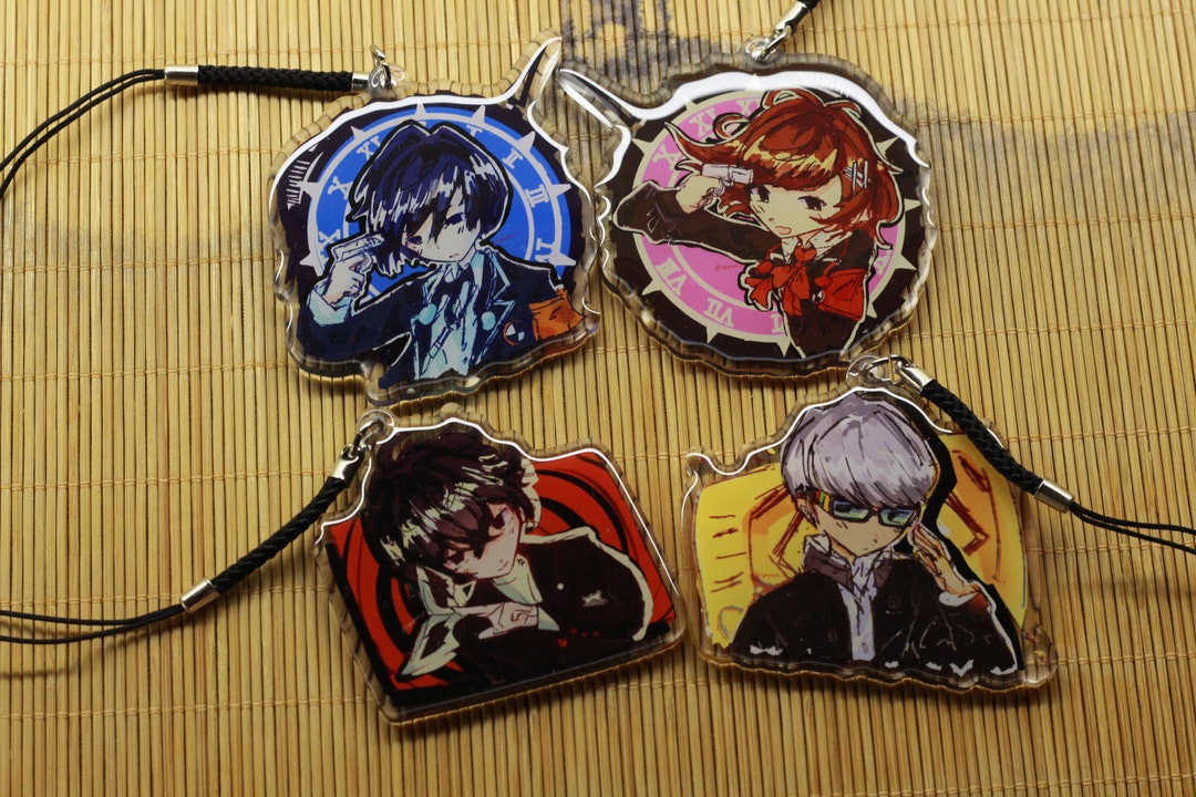 Persona Acrylic Charms Makoto, Kotone, Yu, Ren/joker Keychain ...