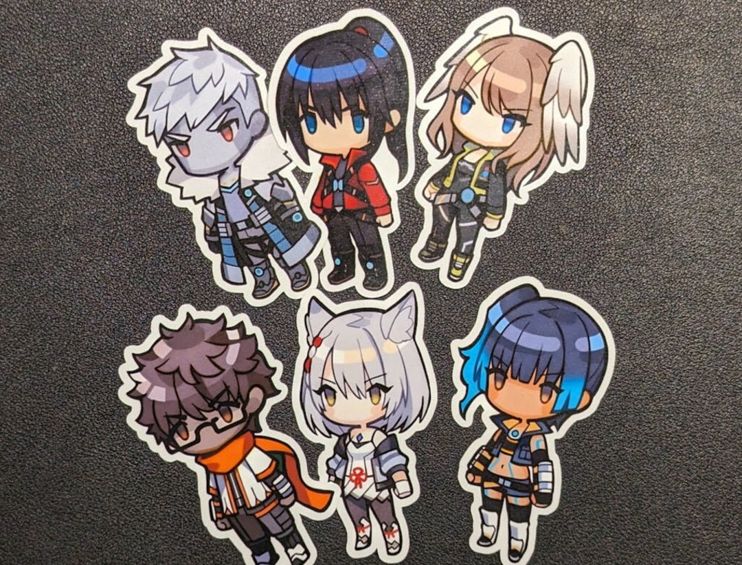 Xenoblade Chronicles 3 Menu Chibi Weatherproof Sticker Set Cute Decals ...