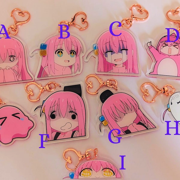 Bocchi the Rock Keychain - Etsy