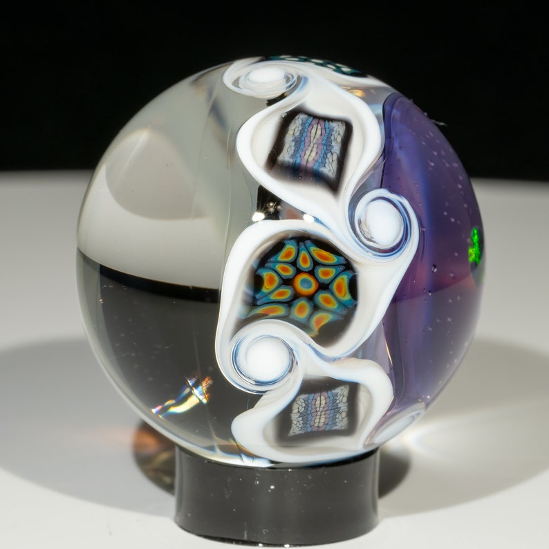 Multi Murrini Pattern Marble W/ Pinwheels and an Opal - Etsy