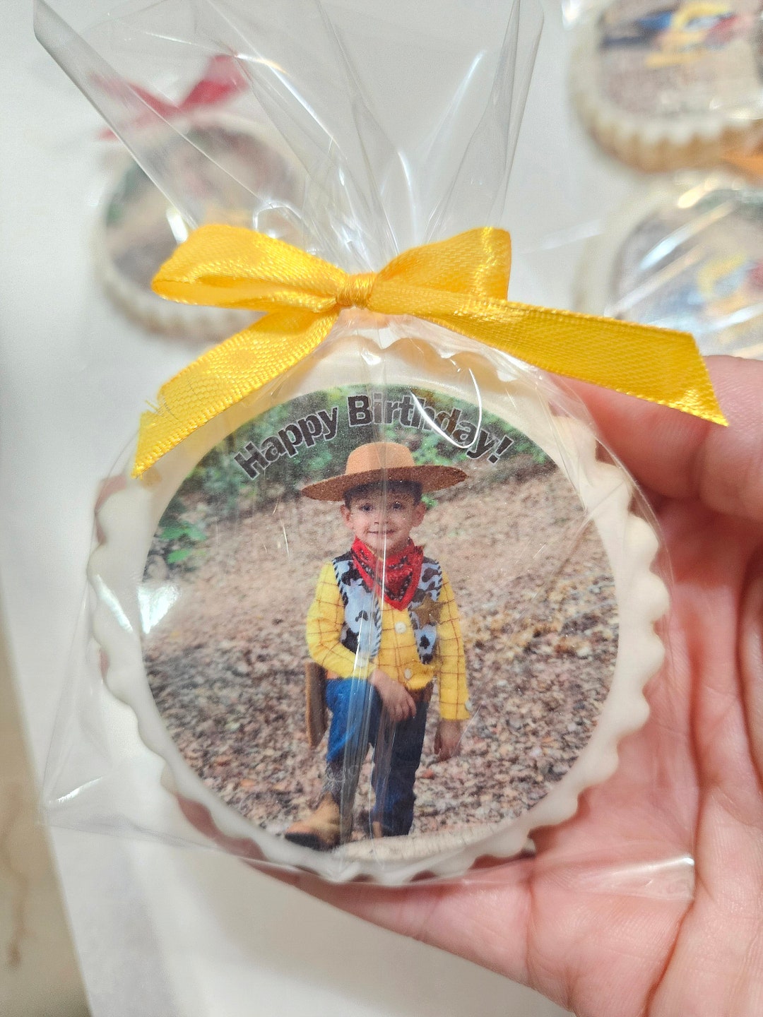 One Dozen Edible Photo Birthday Cookies: Custom Image Cookies - Etsy