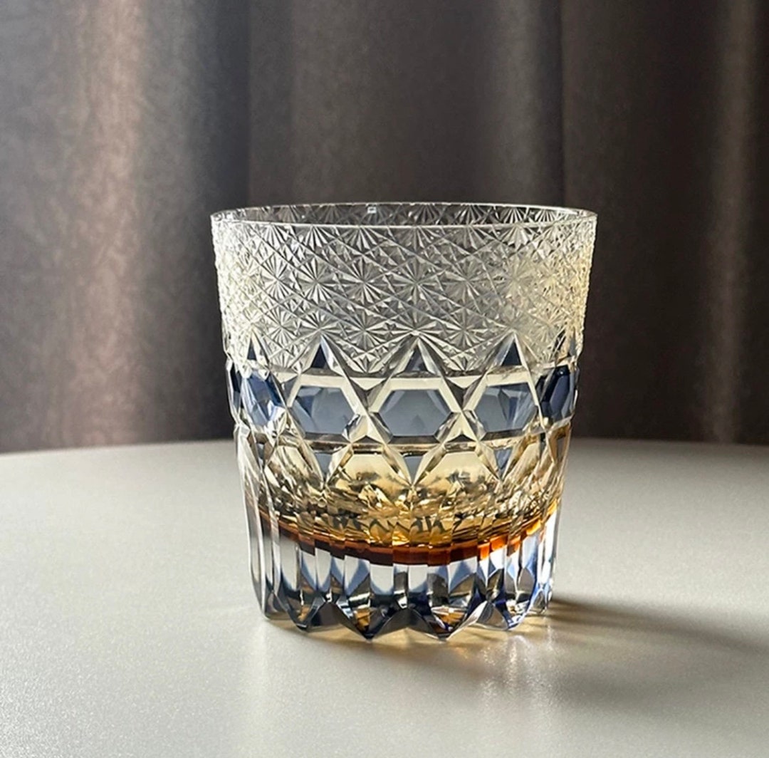 Handmade Japanese EDOKIRIKO Whisky Cups Edo Kiriko Cups - Etsy