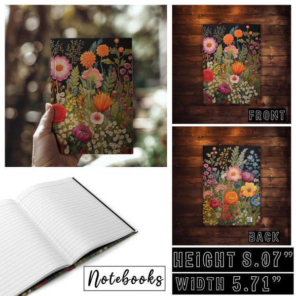 Floral Journal - Etsy