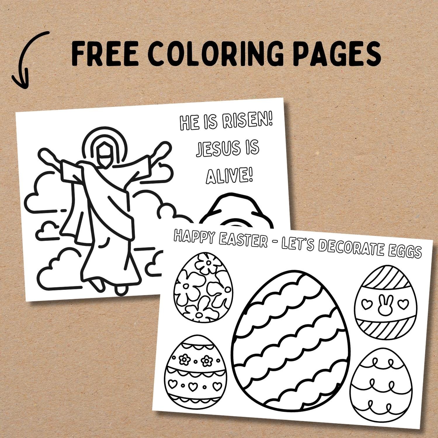 Easter Handprint Art Printable – Palm Sunday & Holy Week Craft for Kids ...
