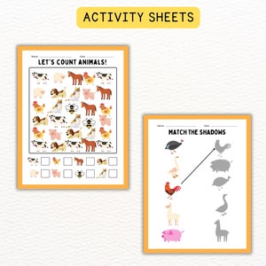 FARM ANIMALS Handprint Book, Printable Handprint Art, Toddler Child ...