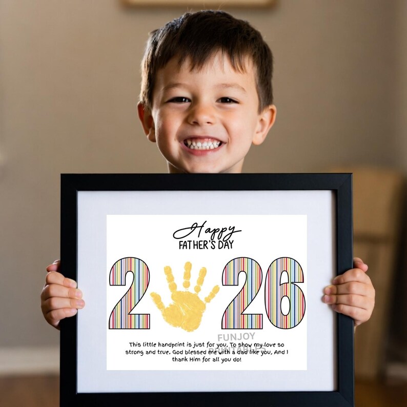 Fathers Day Handprint Craft, 2026 Fathers Day Handprint Template, Poem ...