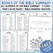 PRINTABLE Sunday School Activity BUNDLE, Sunday School Craft, Church ...