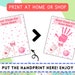 Printable Valentines Day Handprint Craft, Keepsake Art, Toddler ...