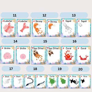 Sea Animals Handprint Craft, Undersea Handprint, Classroom Nursery ...