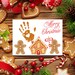 Christmas Handprint Art Gingerbread House Craft, Christmas Handprint ...