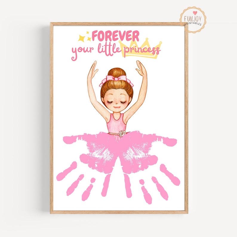Daddy's Little Princess, Fathers Day Handprint Keepsake for Dad ...