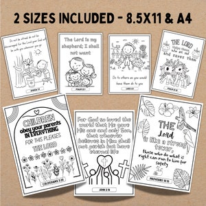 PRINTABLE Christian Bible Verse Homeschool Printable Coloring Page Kid ...