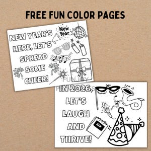 New Years Activity Placemat Printable New Years Eve Activity Sheet NYE ...