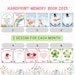 2025 Handprint Memory Book, Kids Handprint Footprint Craft, Memory Book ...
