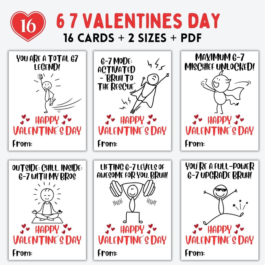 67 Valentines Day Cards, Tween Valentine Cards, Printable Slang Cards ...