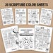 PRINTABLE Summer Christian Bible Verse Homeschool Printable Coloring ...