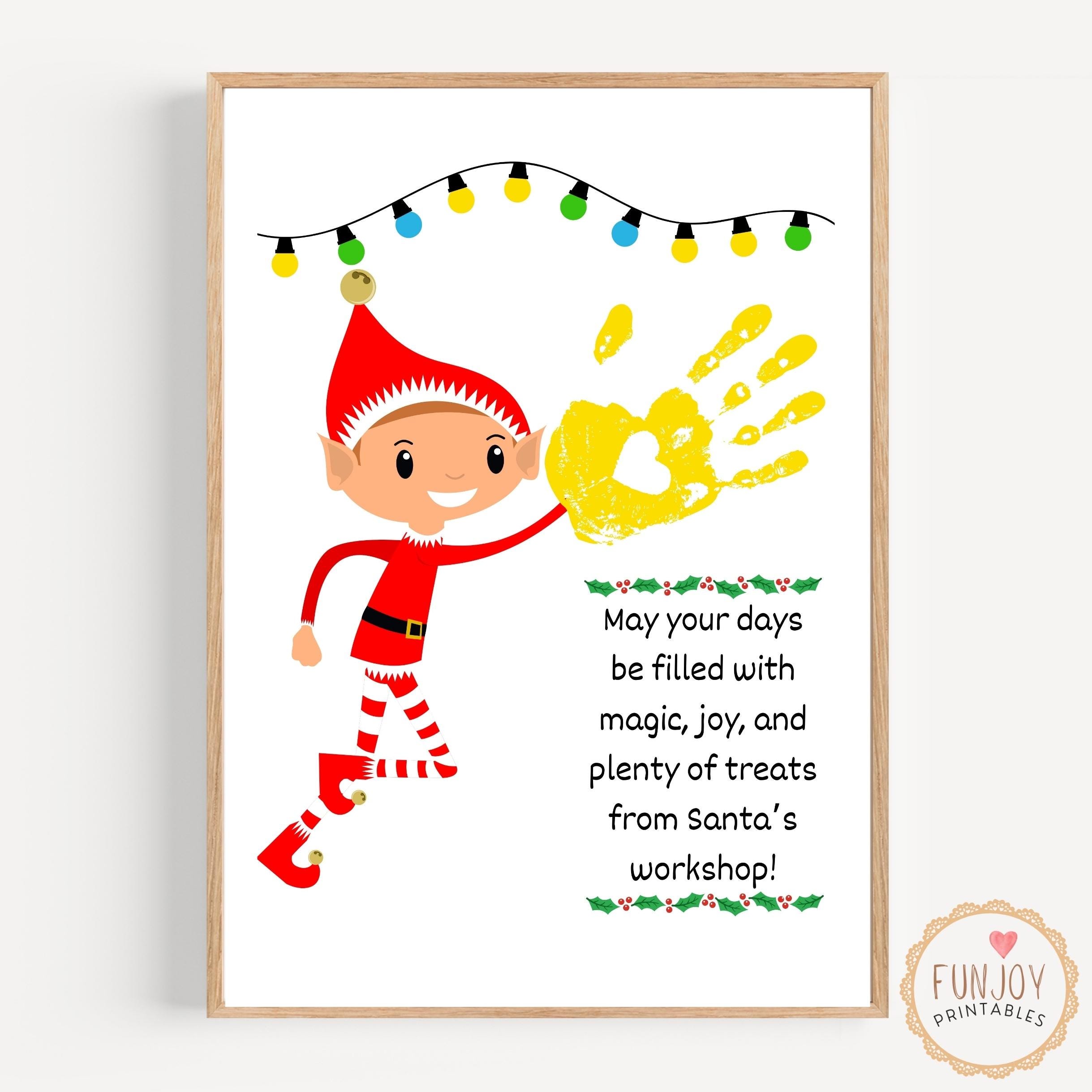 Christmas Handprint Craft Bundle, Christmas Handprint Art, Printable ...