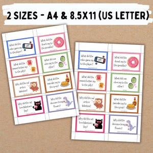50 Printable Valentine's Day Jokes, Lunchbox Jokes, Lunch Box Notes for ...