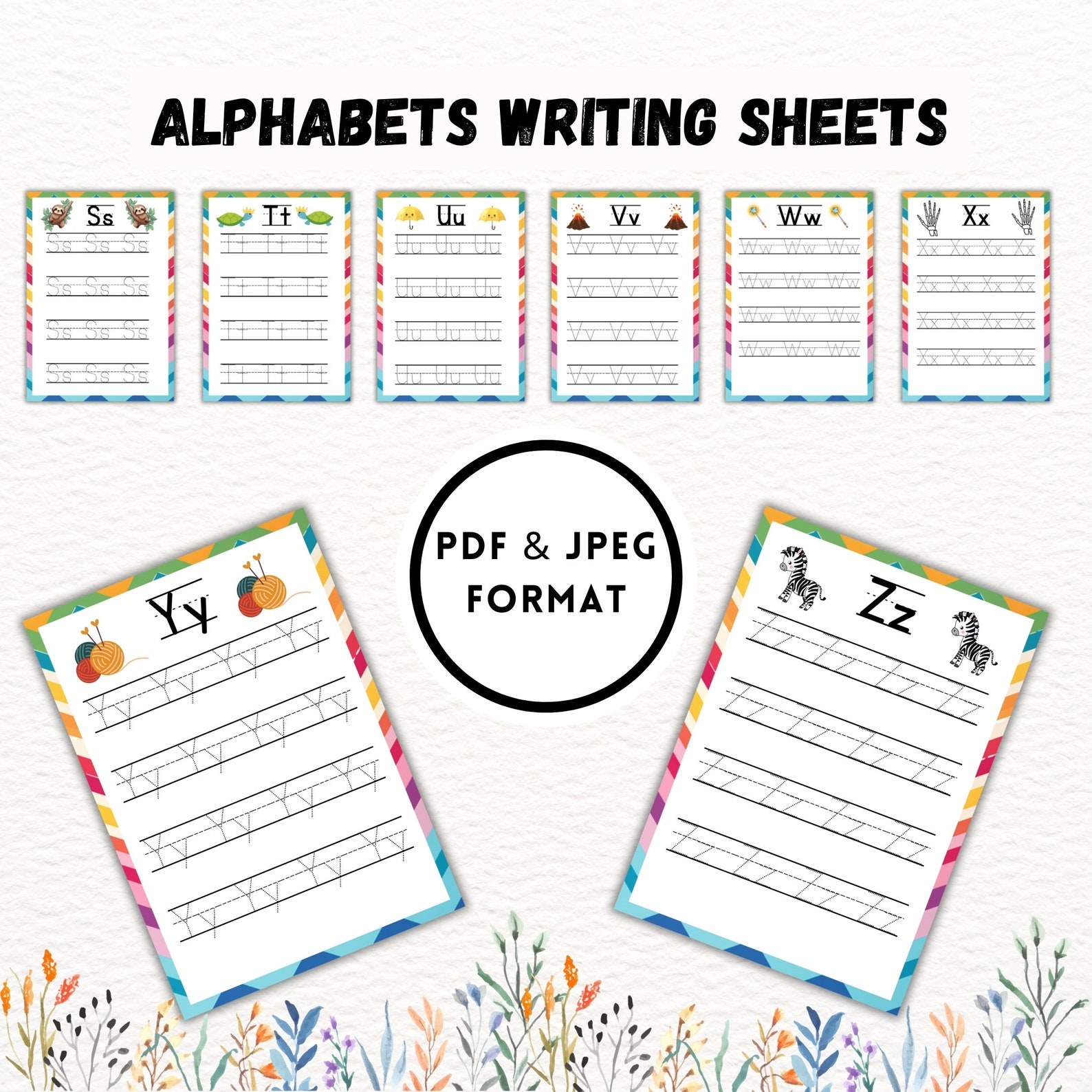 DIY Alphabet Handprint Book, Alphabet Handprint Craft, Preschool ...