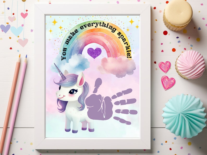 PRINTABLE Mother's Day Handprint Art Craft for Kids, Toddler, Preschool ...