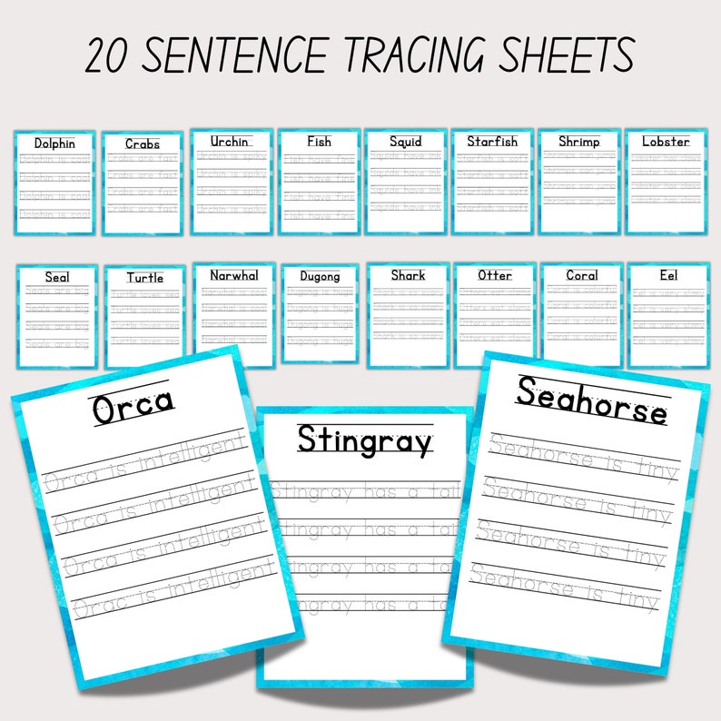 Sea Animals Handprint Craft, Undersea Handprint, Classroom Nursery ...