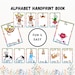 DIY Alphabet Handprint Book, Alphabet Handprint Craft, Preschool ...