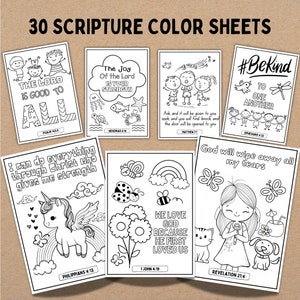 PRINTABLE Christian Bible Verse Homeschool Printable Coloring Page Kid ...