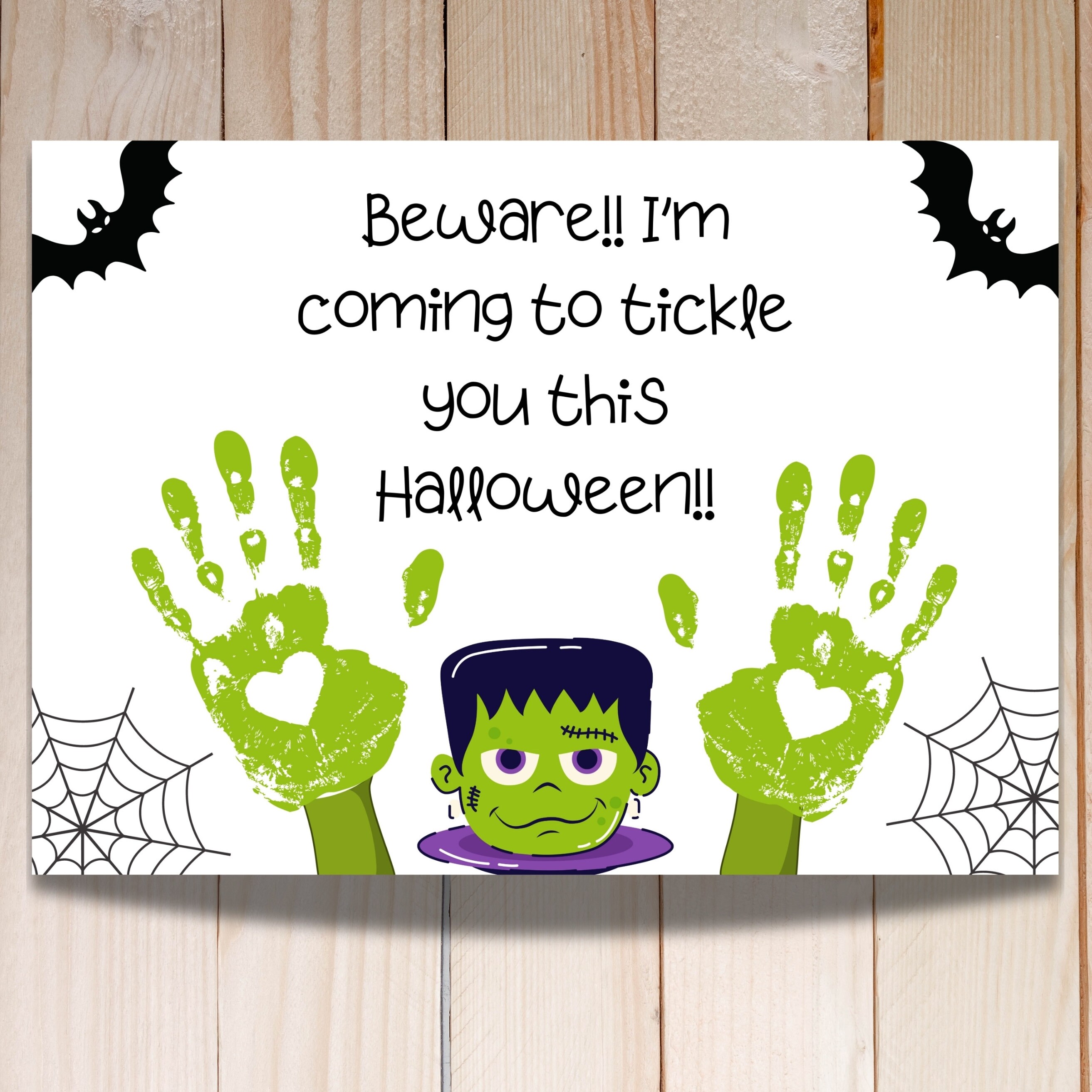 PRINTABLE Halloween Handprint Activity, Handprint Art Craft ...
