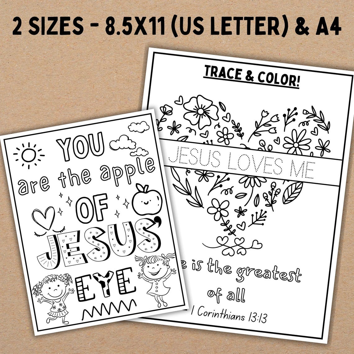 Valentines Day Faith Jesus Coloring Pages Kids, Christian Coloring ...
