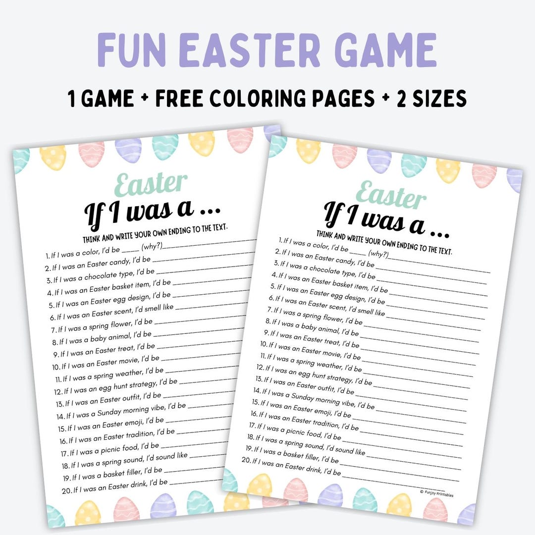 Easter Writing Activity Printable, Easter Writing Prompts for Kids ...