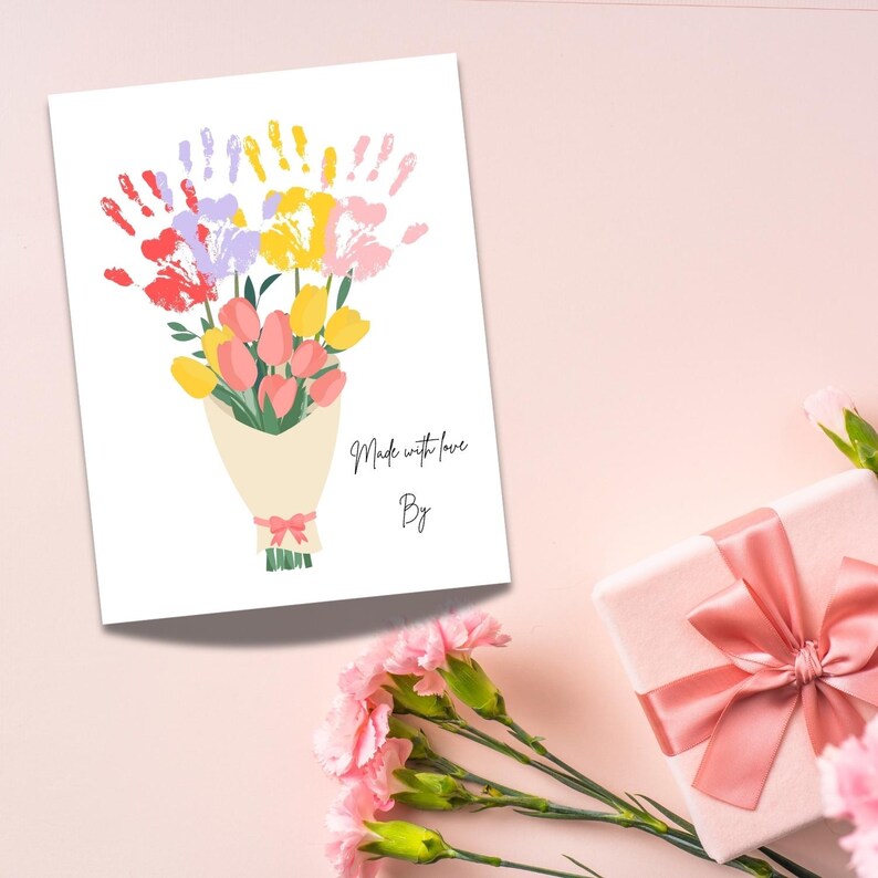 Mother's Day Handprint, Handprint Craft, Printable Activity for Baby ...