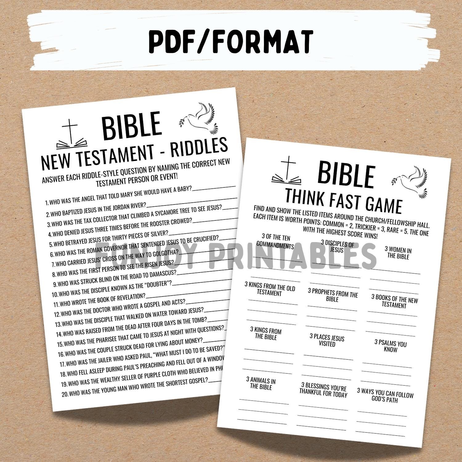 Bible Games for Teens Youth Group, Adults, Bible Party Games, Women ...