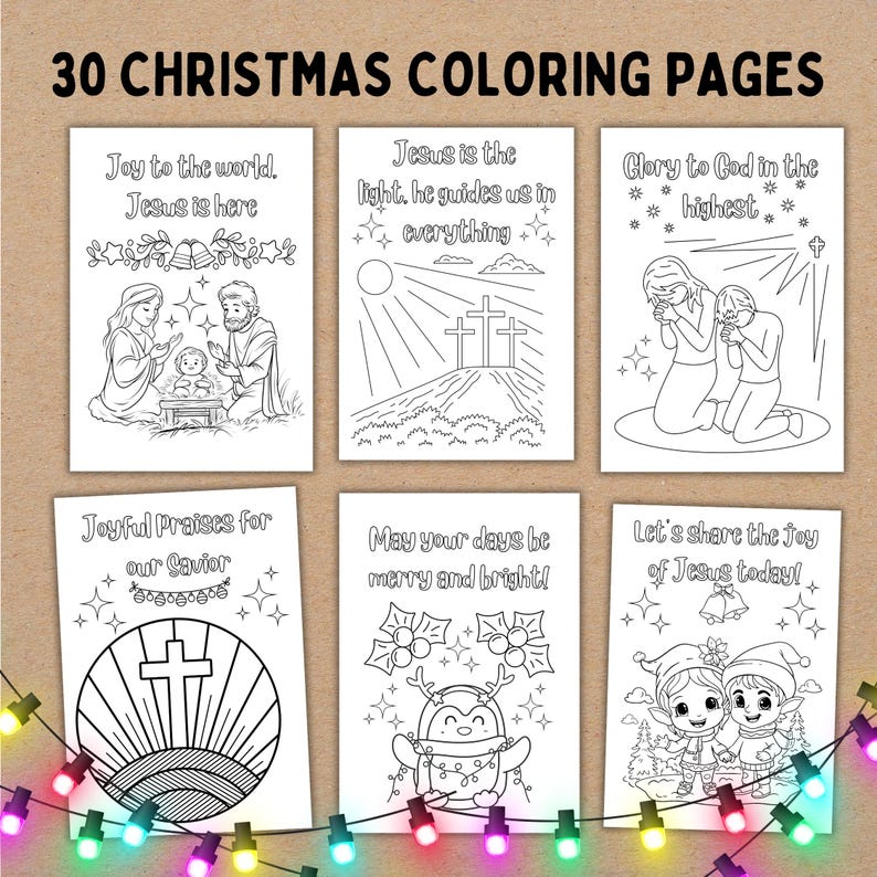 Christmas Coloring Pages, Christmas PRINTABLE, Christmas Games ...