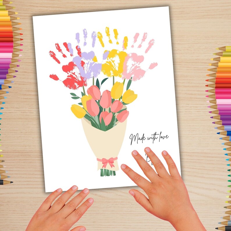 Mother's Day Handprint, Handprint Craft, Printable Activity for Baby ...