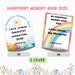 2025 Handprint Memory Book, Kids Handprint Footprint Craft, Memory Book ...