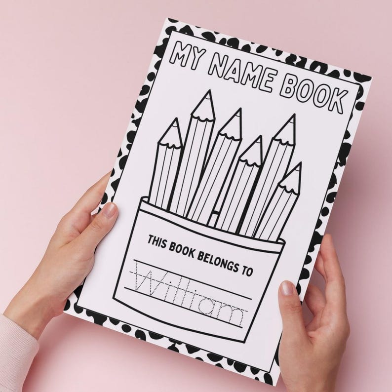 Personalized Name Tracing Book, Preschool Learning Activity, Toddler ...