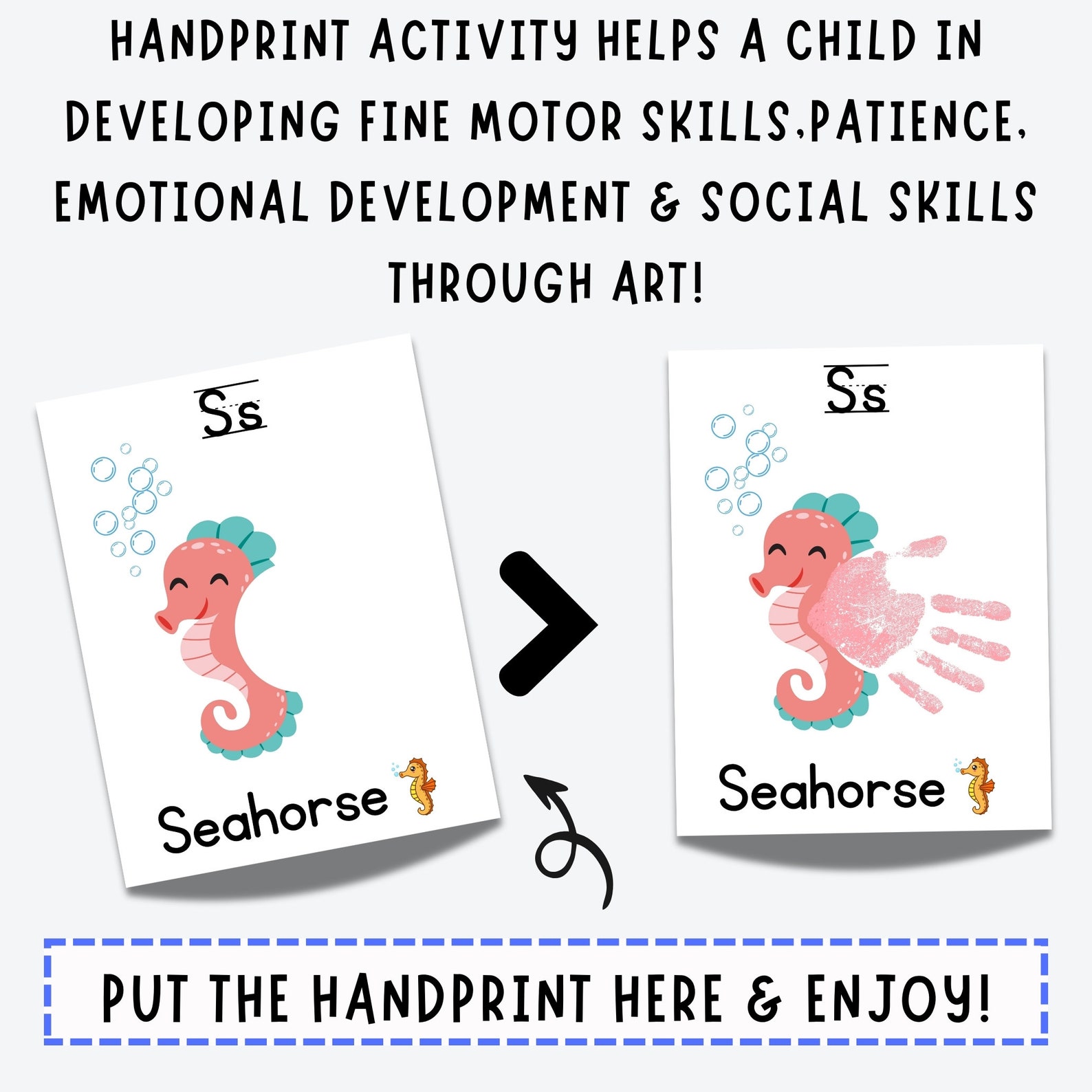 Handprint Alphabet Book Template, Preschool & Kindergarten Craft, DIY ...