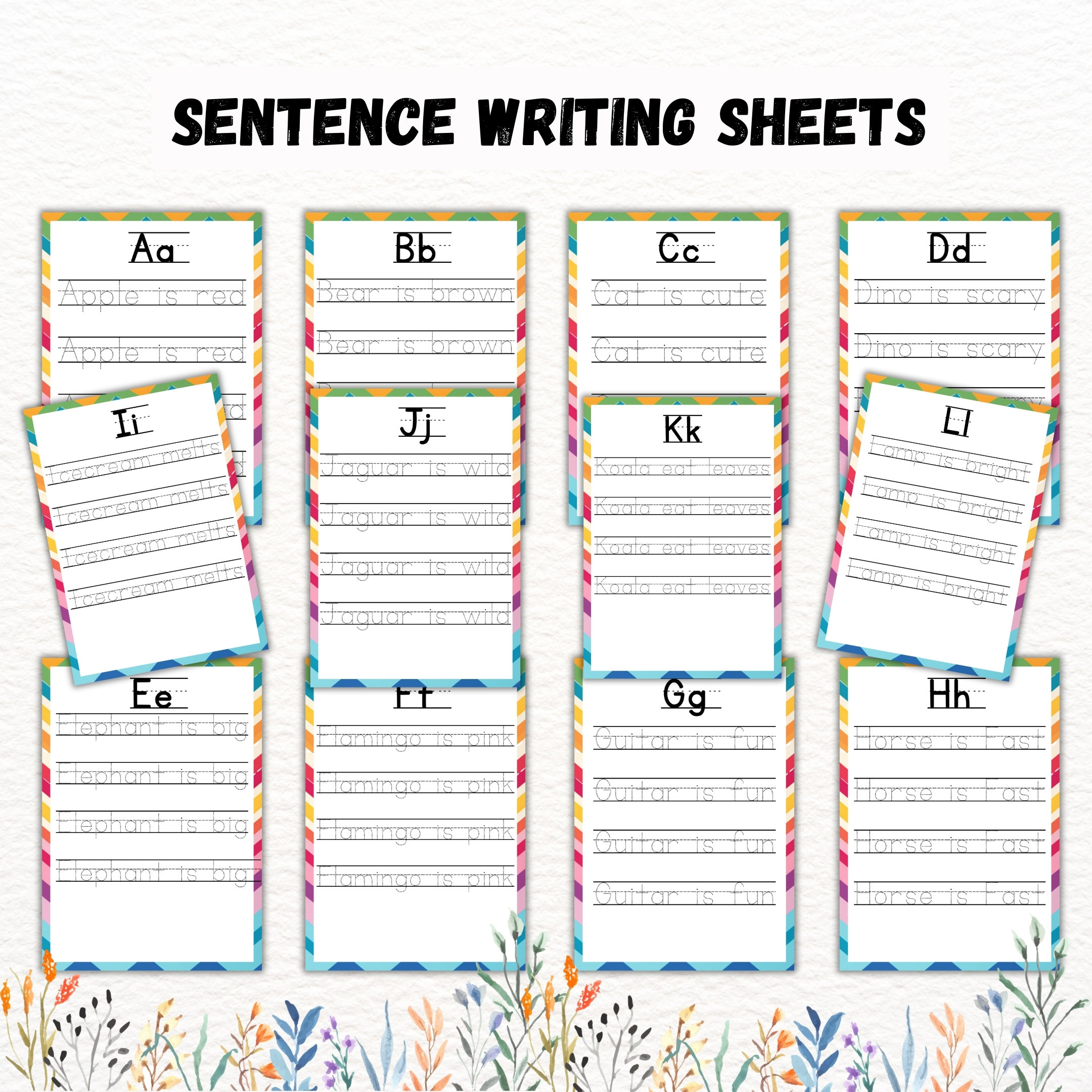 DIY Alphabet Handprint Book, Alphabet Handprint Craft, Preschool ...