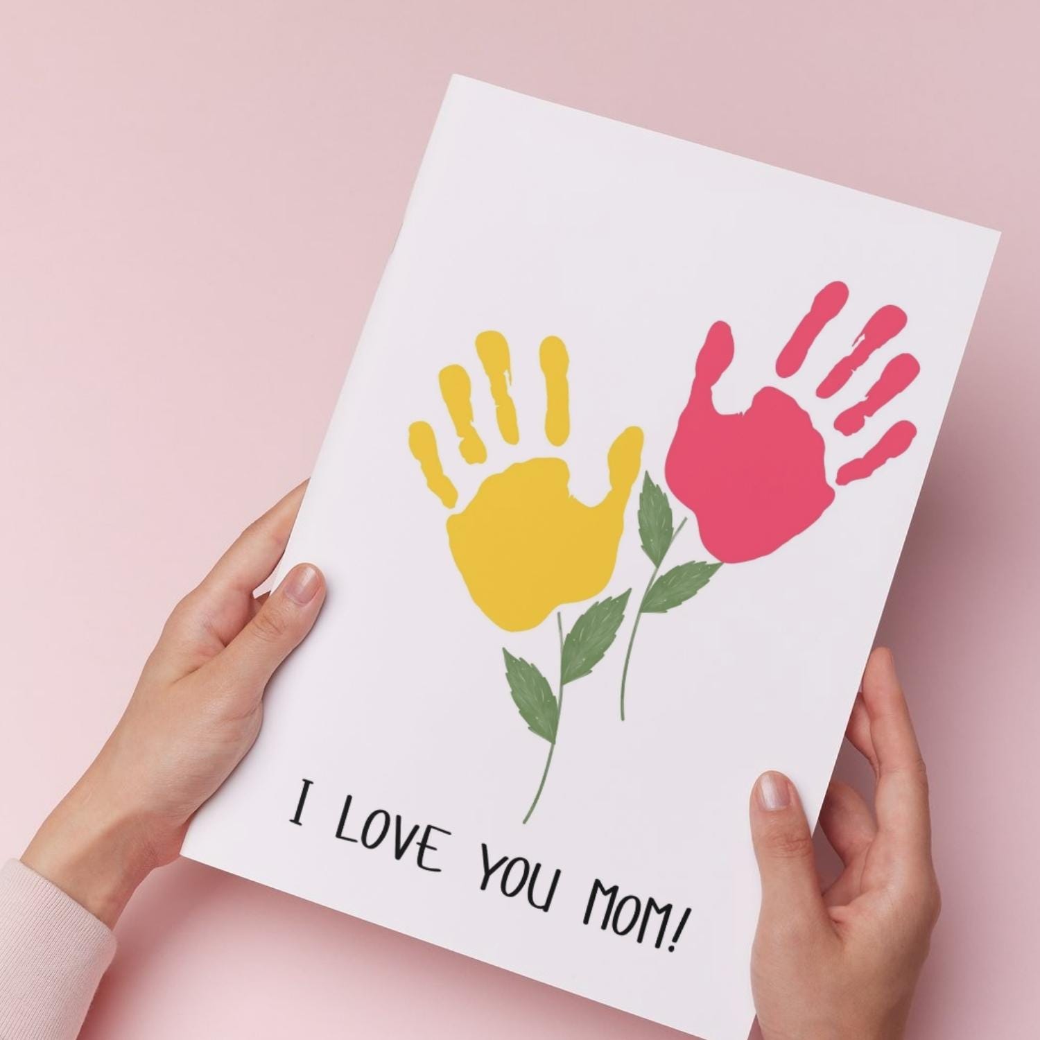 Mother's Day Handprint Printable, DIY Craft Gift for Mom, Gift for Mom ...