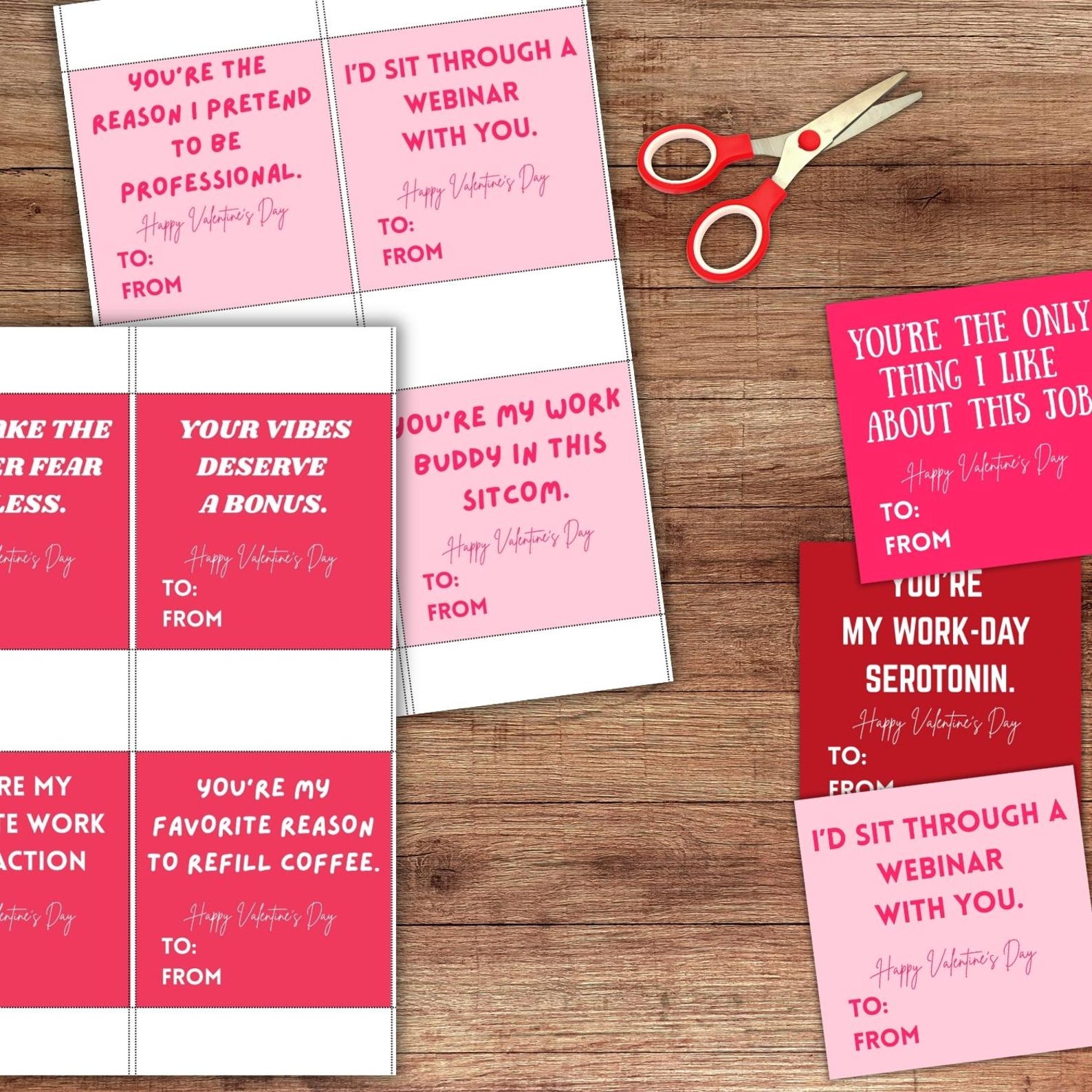 Funny Valentine Cards for Coworkers, Colleagues, Office Valentine Day ...