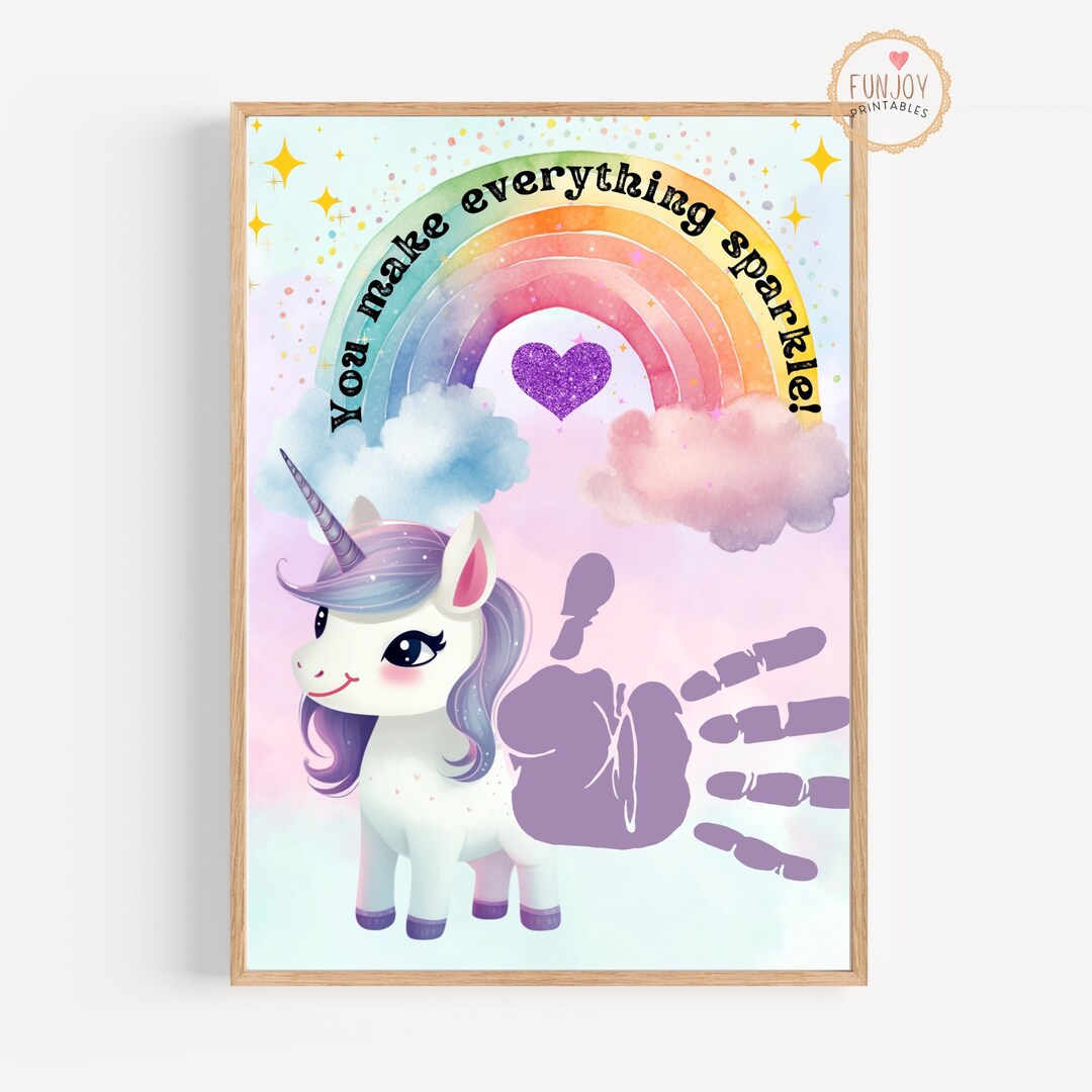PRINTABLE Mother's Day Handprint Art Craft for Kids, Toddler, Preschool ...