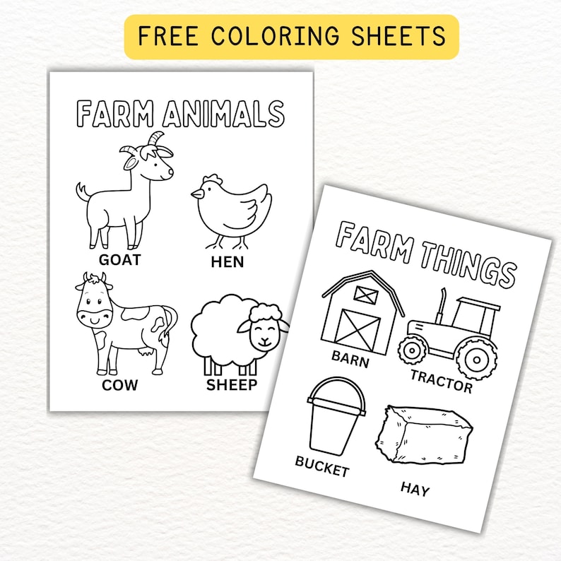 FARM ANIMALS Handprint Book, Printable Handprint Art, Toddler Child ...