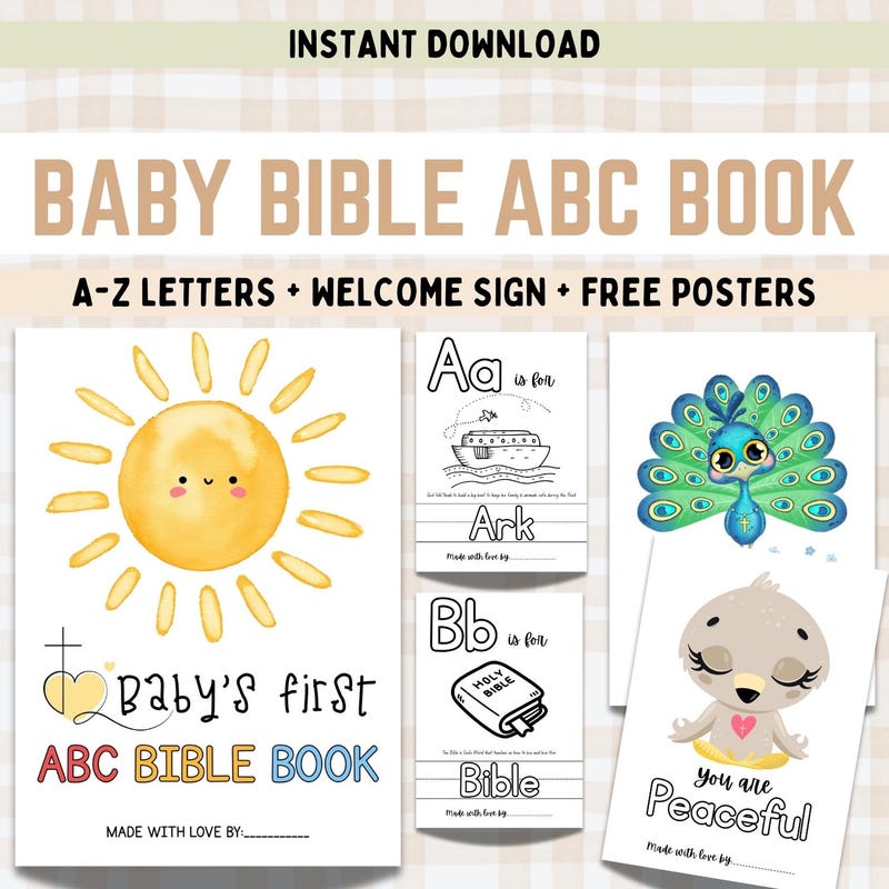 Baby Abc Bible - Etsy